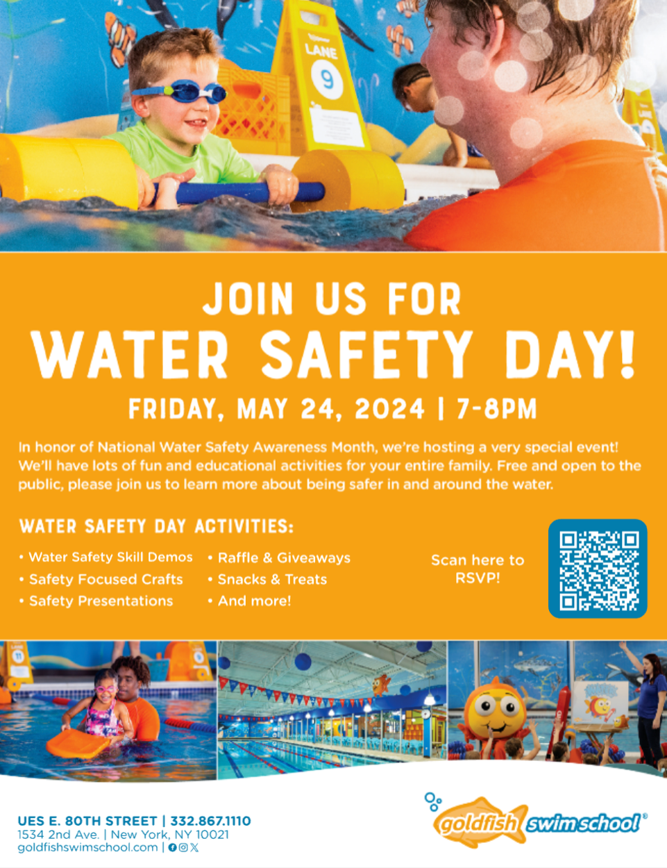 Goldfish Swim School's Water Safety Event - New York Loves Kids